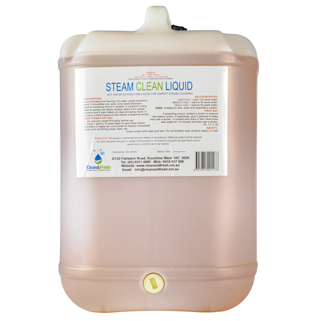 Steam Clean Liquid – Clean & Fresh