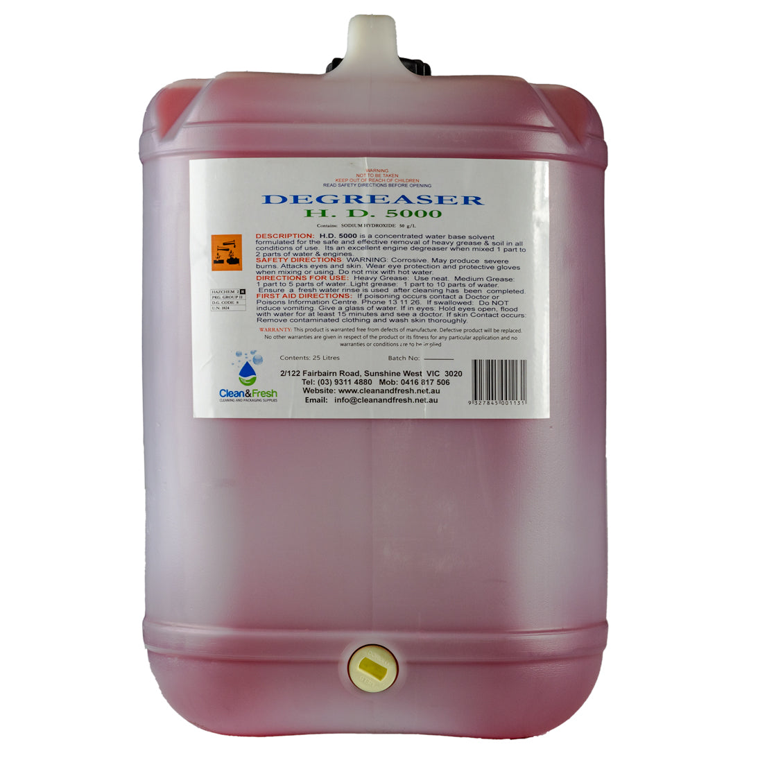 Degreaser H.D. 5000 – Clean & Fresh