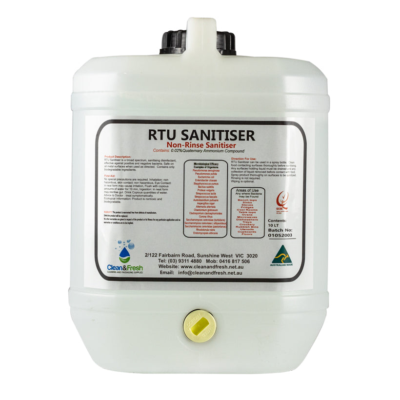 RTU Sanitiser – Clean & Fresh