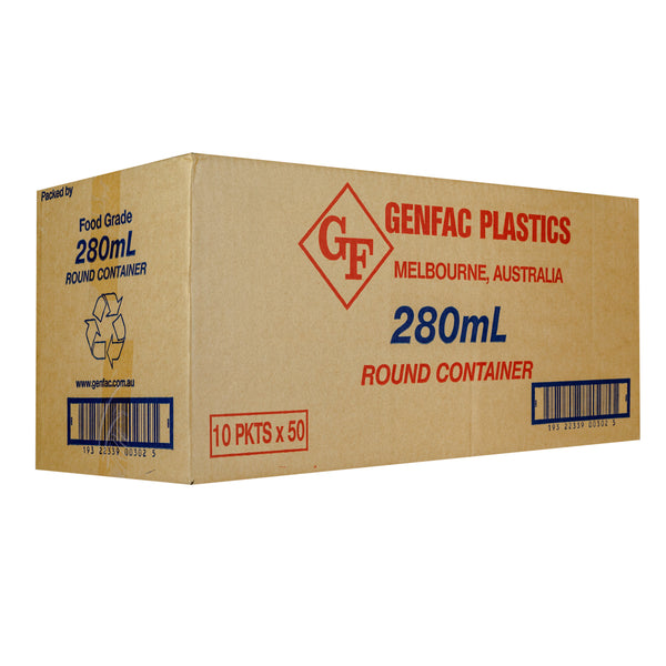 Genfac 280ml Round Container | Food Packaging | Clean and Fresh – Clean & Fresh
